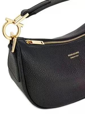 FERRAGAMO Mini Leather Tote Bag - Black