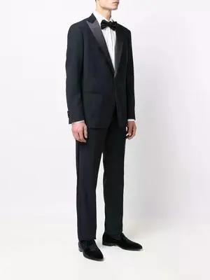Giorgio Armani Single-breasted Tailored Dinner Suit - Blue
