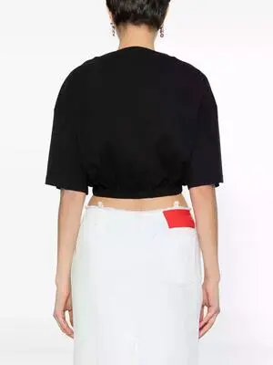 Just Cavalli Logo-print Cotton Crop Top