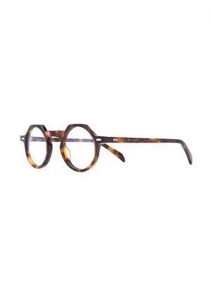 LESCA Yoga Tortoiseshell Glasses - Brown