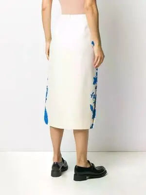 Valentino Garavani Floral Print Midi Skirt