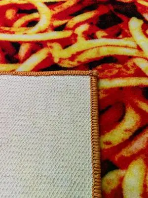 SELETTI Spaghetti-print Rectangular Mat