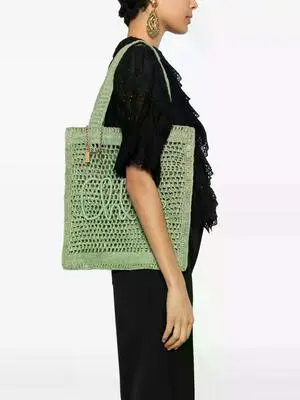 Chloé Embroidered Logo Tote Bag