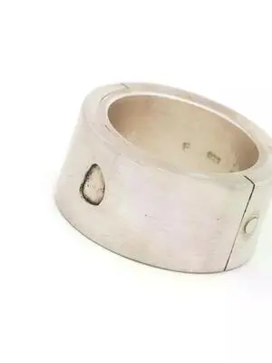 PARTS OF FOUR Sistema Chunky Diamond Ring - Silver