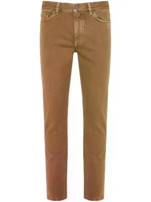 Zegna Slim-cut Jeans - Brown