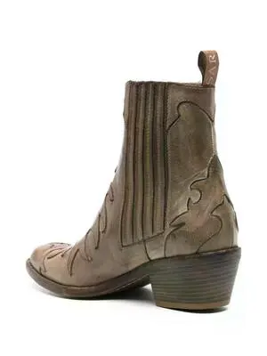 Sartore 45mm Leather Cowboy Boots