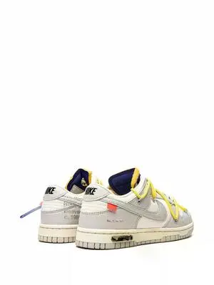 Nike X Off White Dunk Low Lot 27 Sneakers - Grey