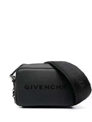 Givenchy Logo-print Leather Messenger Bag - Black