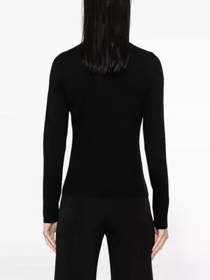 Max Mara Cashmere Roll Neck Sweater - Black