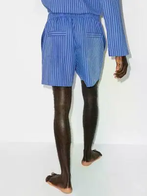 TEKLA Striped Drawstring Pajama Shorts