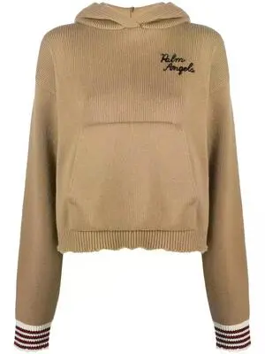 Palm Angels Embroidered Sweatshirts Hoodies For Women