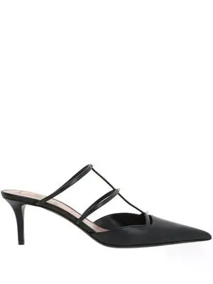 Valentino Garavani 60mm Rockstud Wispy Mules - Black