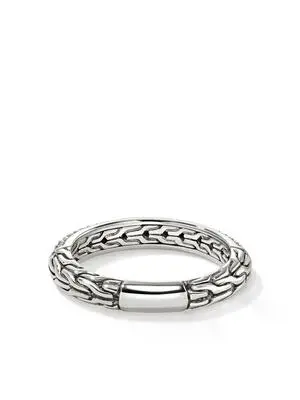 John Hardy Sterling Diamond Band Ring