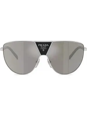 Prada Oversized Sunglasses - Silver
