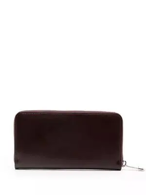 DOUCAL'S Leather Continental Wallet - Red