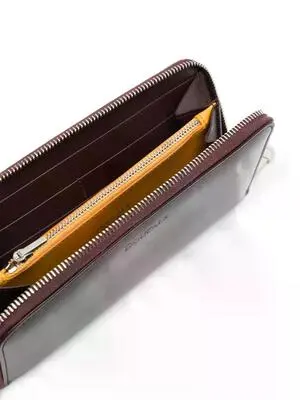 DOUCAL'S Leather Continental Wallet - Red