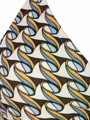 Tory Burch Wave-print Bikini Top
