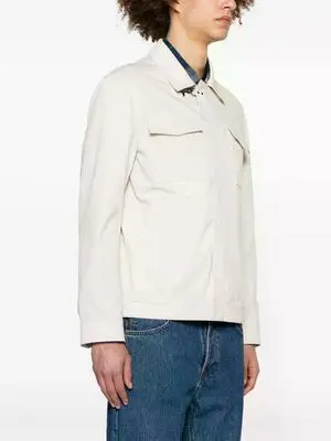 FAY Gancini-buckle Cotton Trucker Jacket