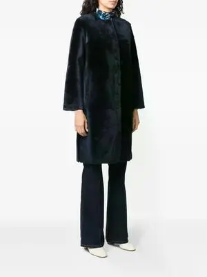 LISKA Reversible Leather Shearling Coat