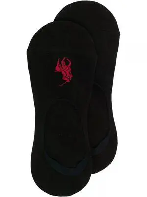 Polo Ralph Lauren Logo-print Socks Pack Of 3 - Black