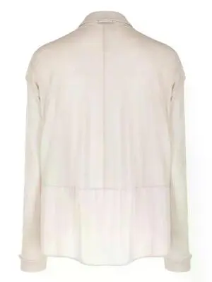 Transit Paneled Virgin Wool-blend Top - Neutrals