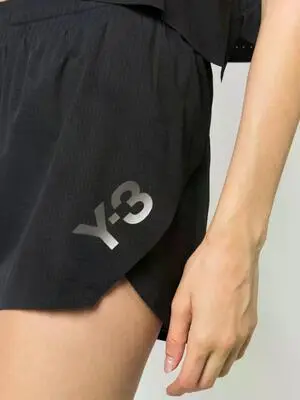 Y3 Logo-print Running Shorts