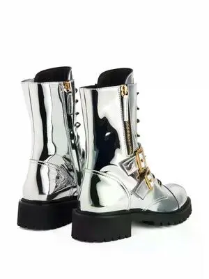 GIUSEPPE ZANOTTI Tifa Metallic Calf-length Boots