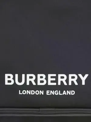 Burberry Nylon Crossbody Bag With Jacquard Logo Strap