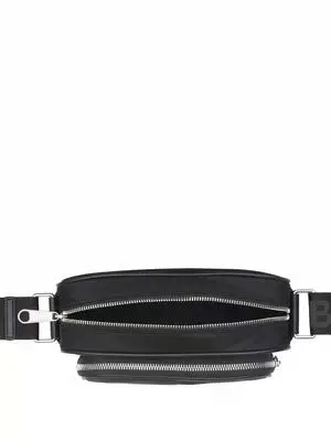 Burberry Nylon Crossbody Bag With Jacquard Logo Strap
