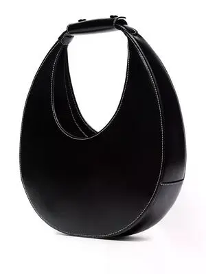 Staud Moon Leather Tote Bag - Black