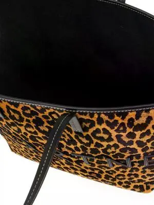 Stella McCartney Logo Cheetah-print Tote Bag