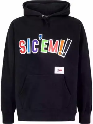 Supreme X Wtaps Sic'em! Hoodie - Black