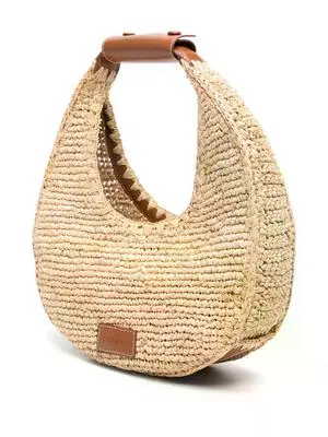 Staud Moon Raffia Tote Bag