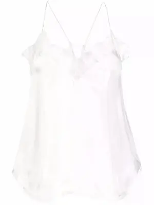 IRO PARIS Berwyn Lace-trimmed Silk Camisole