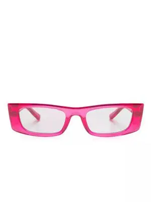 Saint Laurent Rectangle-frame Sunglasses - Pink