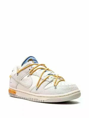 Nike X Off White Dunk Low Lot 34 Sneakers - Neutrals