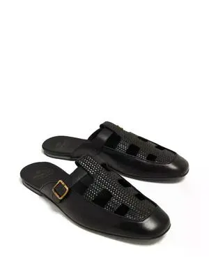BARRETT Cut-out Leather Mules