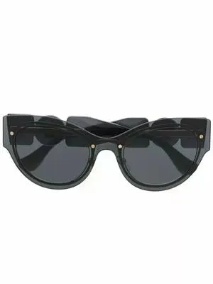 Versace Medusa Plaque Cat-eye Sunglasses - Black