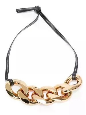 JW Anderson Large Chain-link Necklace - Black