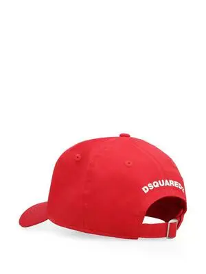 Dsquared2 Cotton Baseball Cap - Red