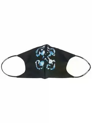 Off-White Arrows-print Face Mask - Black