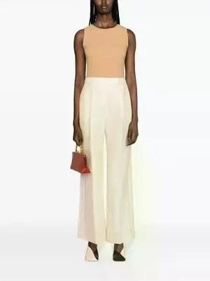 JIL SANDER Round-neck Sleeveless Bodysuit - Neutrals