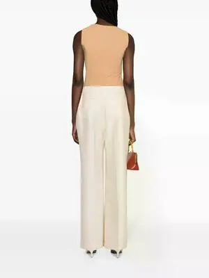 JIL SANDER Round-neck Sleeveless Bodysuit - Neutrals