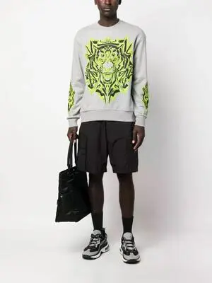 PLEIN SPORT Thunder Tiger Cotton-blend Sweatshirt