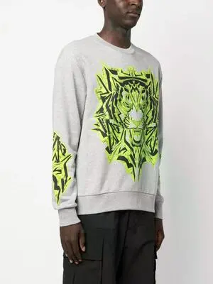 PLEIN SPORT Thunder Tiger Cotton-blend Sweatshirt