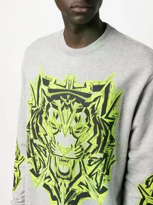 PLEIN SPORT Thunder Tiger Cotton-blend Sweatshirt