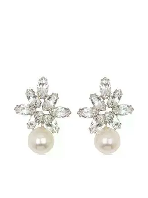 JENNIFER BEHR Liza Pearl Earrings - Silver