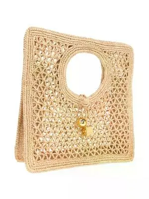 Jacquemus Small Spiaggia Raffia Bag - Neutrals
