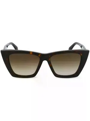 Alexander McQueen Tortoiseshell Cat-eye Sunglasses - Brown