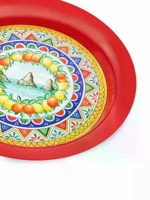Dolce & Gabbana Carretto-print Metal Tray
